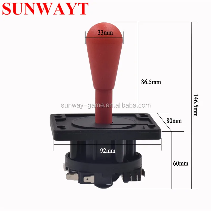 American Style Joystick - 4 Way 8 Way HAPP Arcade Rocker