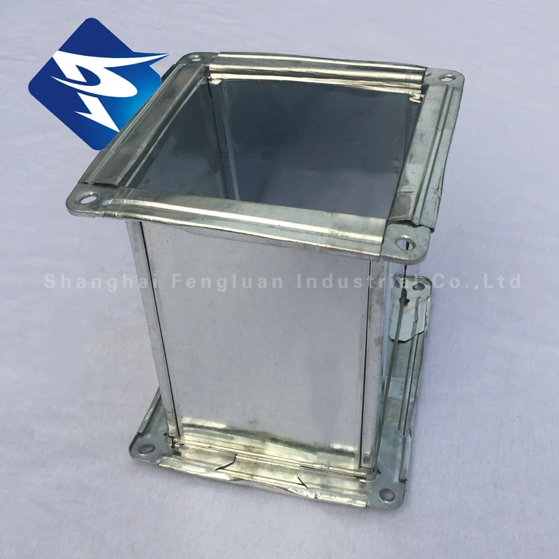 Tdf Flange Galvanized Square Air Duct Air Conditioning Duct - Buy ...