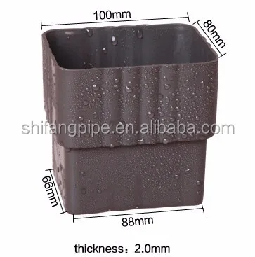 China Manufacturers Plastic Rectangular Downspout Connector - Buy Pvc ...