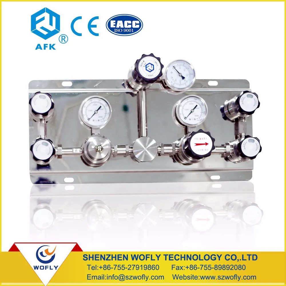 High Pressure Nitrogen Gas Changeover Manifold Regulator