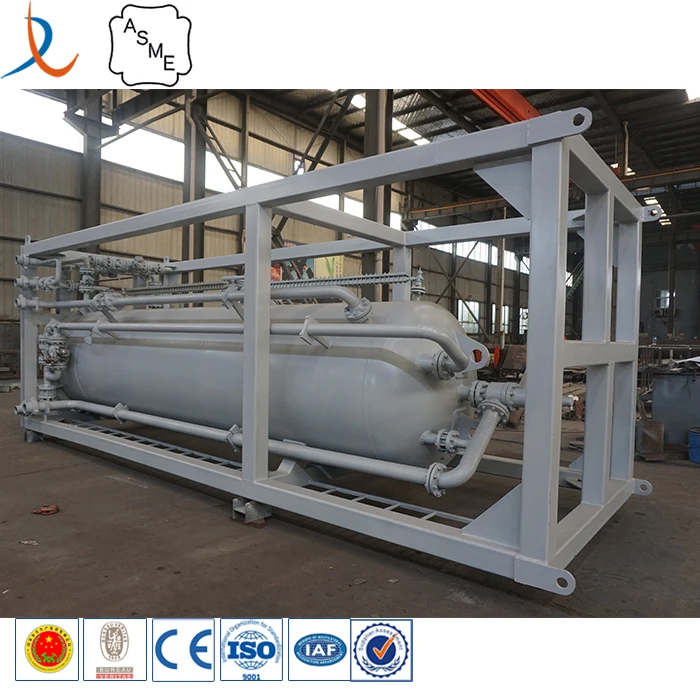ASME Skid Mounted Vertical Natural Gas Buffer tank Used Gas Field ...