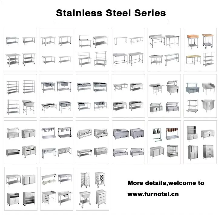 S023 Stainless Steel Sliding Door Work Table - Durable & Versatile