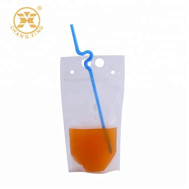 Zipper Soft Juice Drink Pouch Bag With Straw - Buy Drink Pouch Bag ...