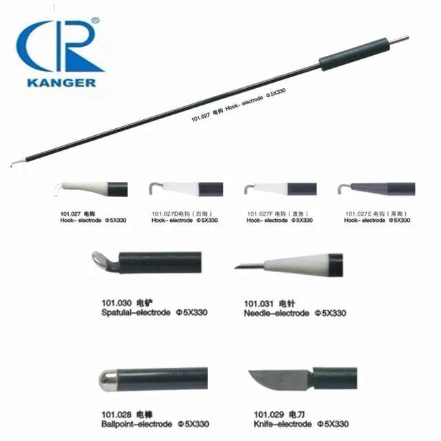 L Hook Monopolar Electrode Laparoscopy Laparoscopic 5mm X 330mm ...