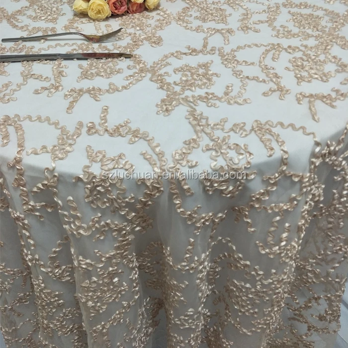 Wedding Decoration Table Covers - Lace Overlay Beauty
