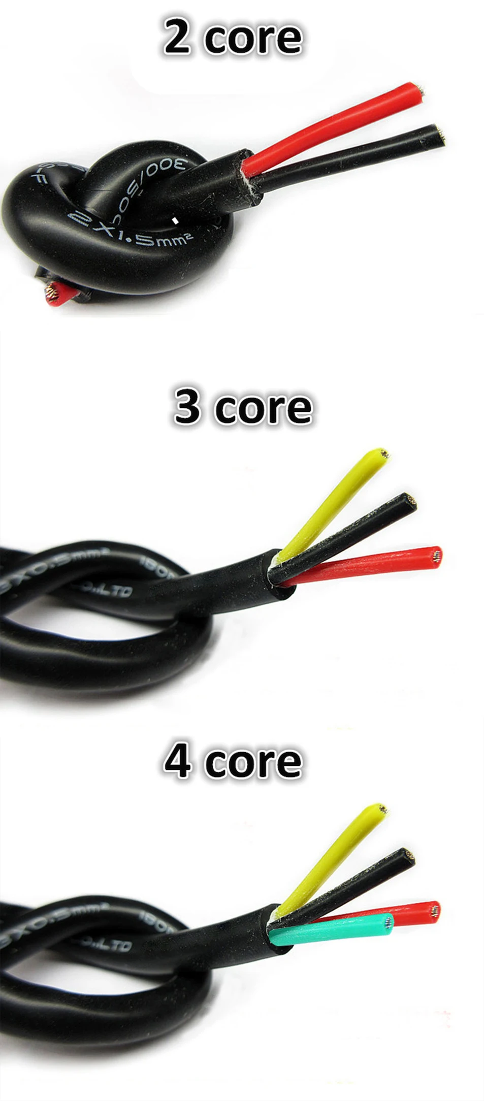 20 Gague Silicon Wire 4 Core Electrical Wire High Temperature Silicone ...