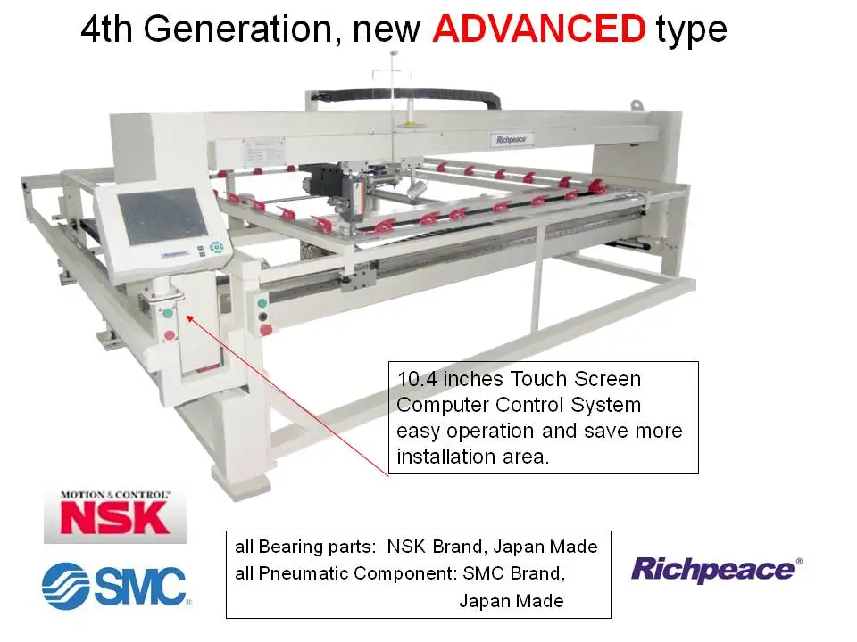 Richpeace Computerized Single Head Quilting Machine for Mattress 2.5m*2.6m