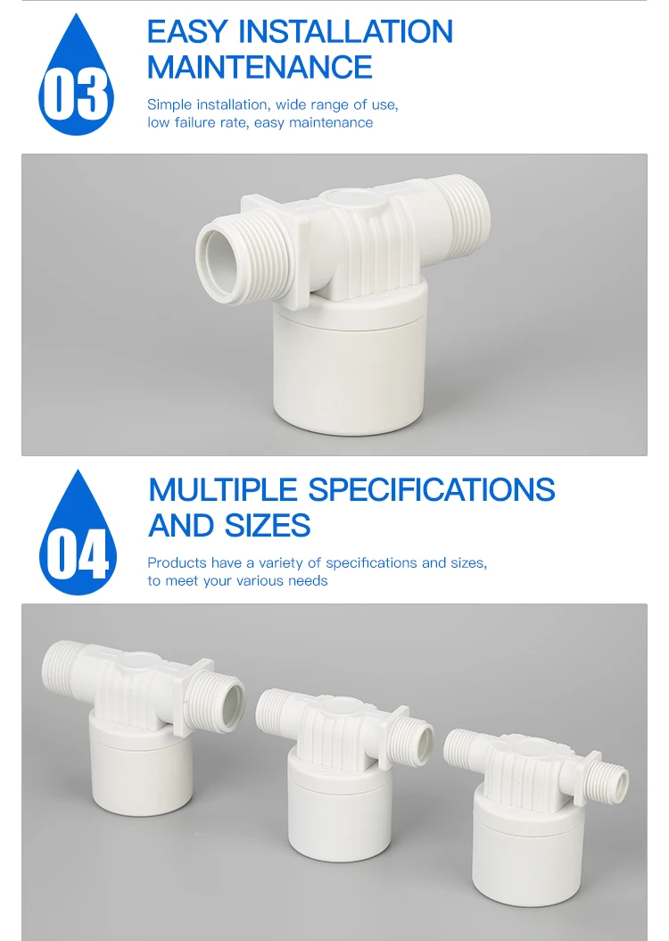 Mechanical Float Valve - Plastic Water Flow Control Valve