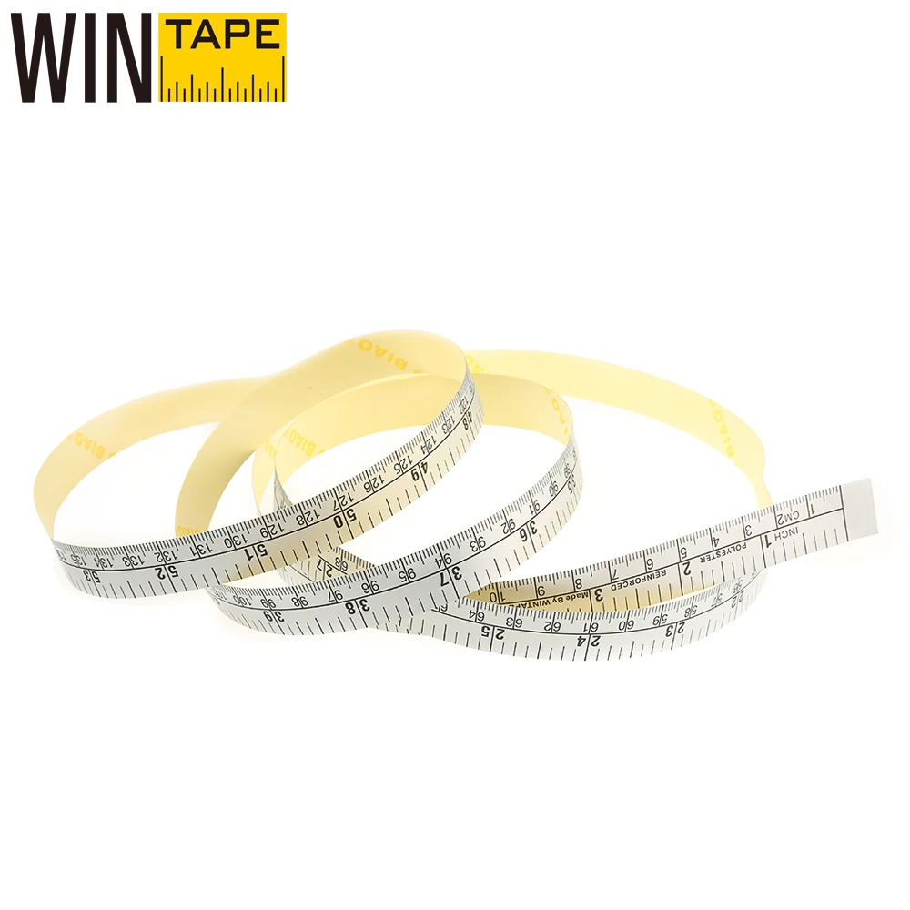 60 Inch Vinyl Silver Self Adhesive Measuring Tape Ruler Sticker For ...