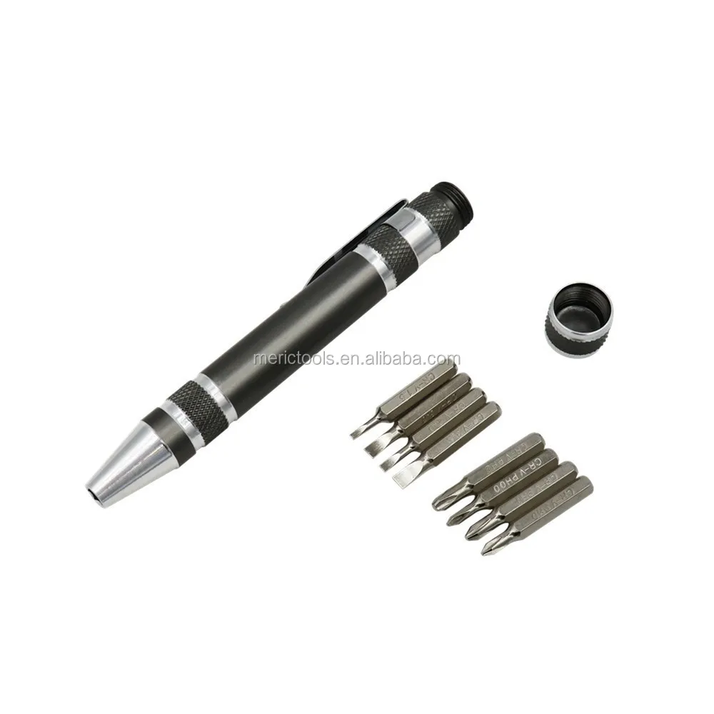 8 In 1 Aluminum Alloy Screwdriver Pen Precision Screw Driver Set ...