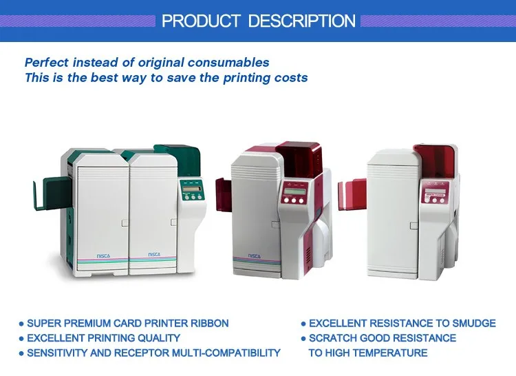 Nisca Ngymcko3/3bp Ymcko-250 Cards Compatible Feature For Nisca Printer ...