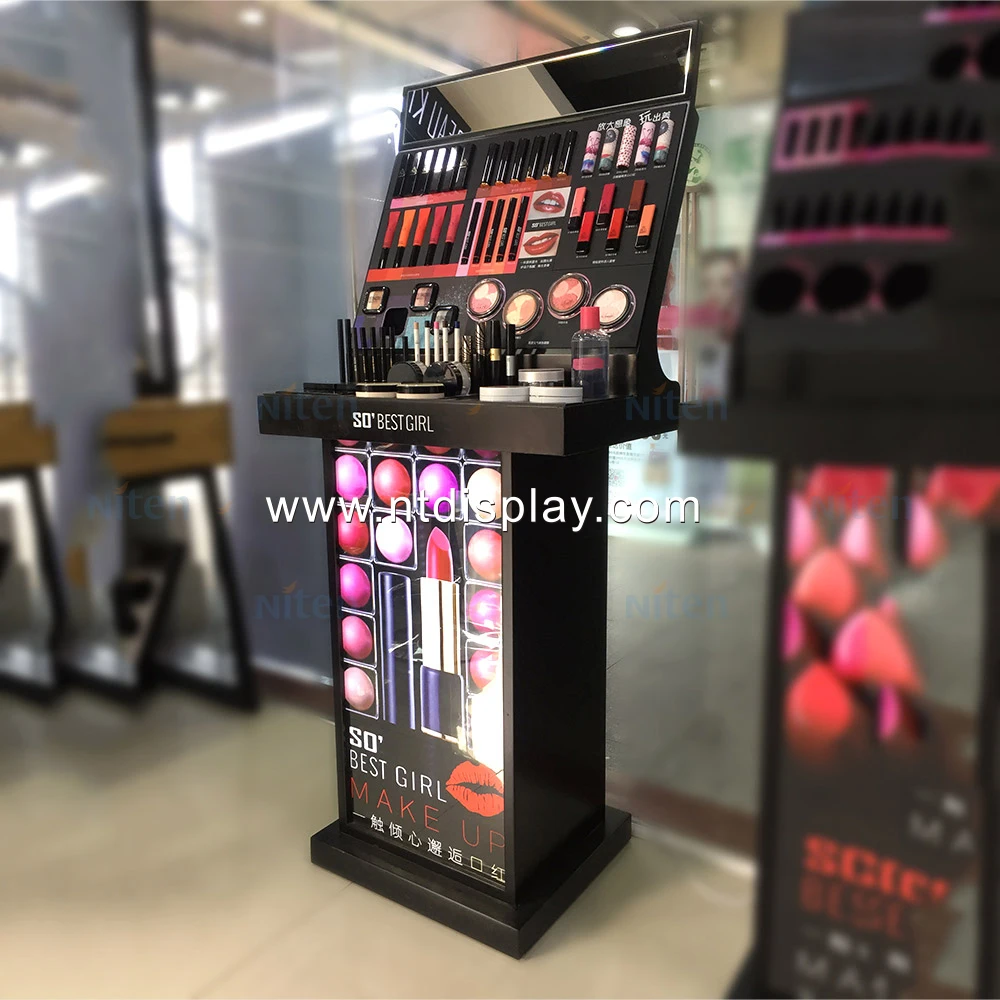 2016 Wholesale Fashion Wooden Cosmetic Display Stand For Makeup - Buy ...