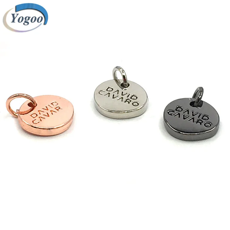 Custom Stamped Metal Charms - Personalized Zinc Alloy