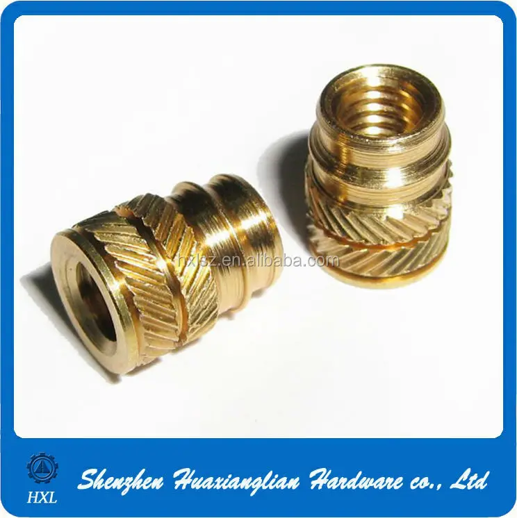 M3 M4 M5 M6 Precisie Micro Gekartelde Messing Schroefdraad Inserts Moer ...