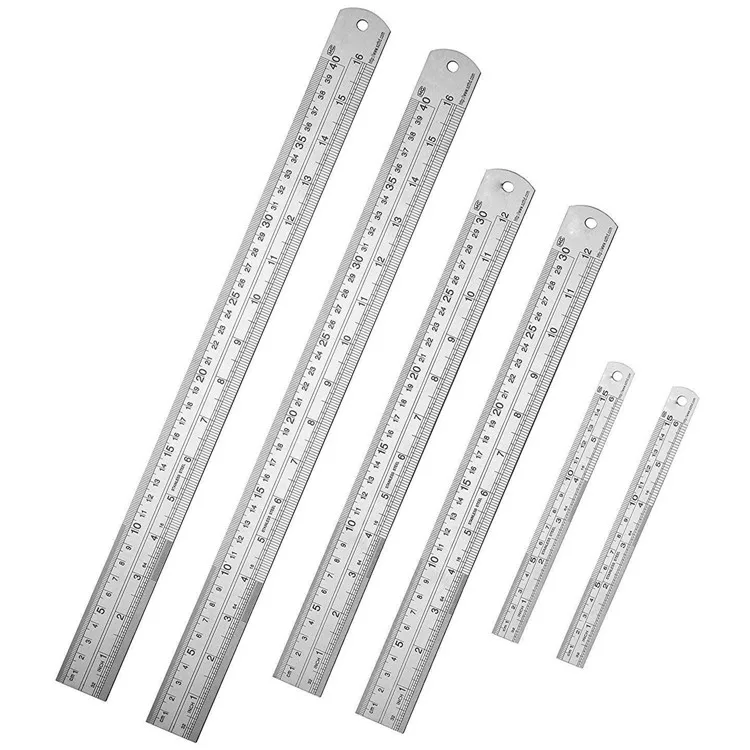 15cm 30cm Metal Stainless Steel Straight Scale Ruler - Buy Straight ...