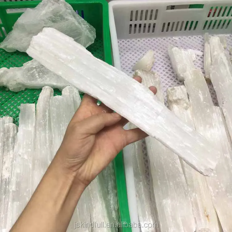 Natural Clear Transparent Gypsum Rough Stone Pillar Specimen For ...