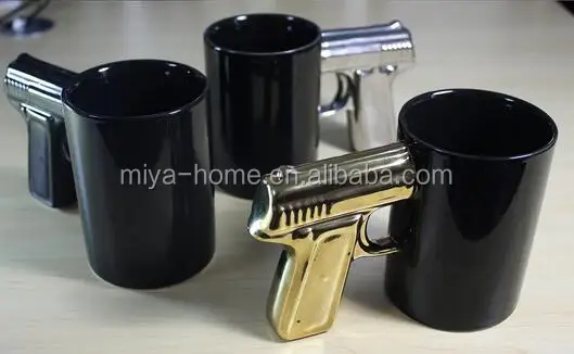 Creative Ceramic Gun Mug / Gun Handle Coffee Mug / Gun Shaped Mug - Buy ...
