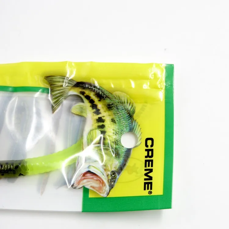 Customized Soft Lure Three Side Seal Plastic Fishing Bait Packaging Bag ...