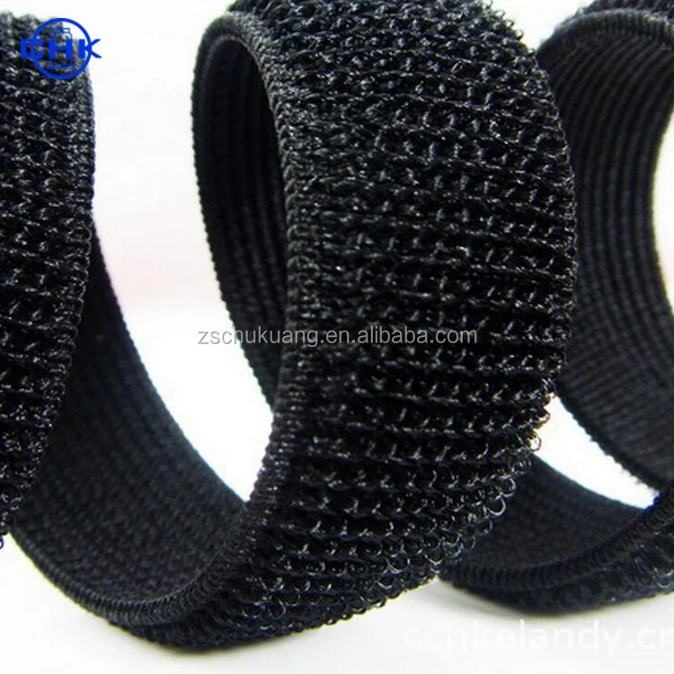 Knitted Colorful Recyclable Velour Hook And Loop Cable Tie Fastener ...