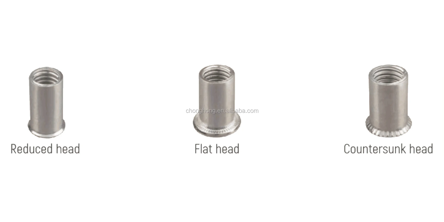 M8 Hexagon Rivet Nut - Durable Carbon Steel with Zinc Nickel Alloy Finish