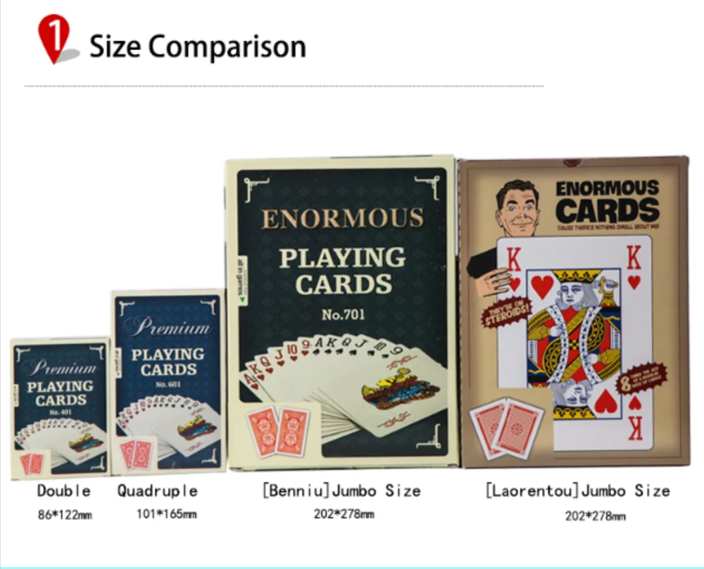 Jumbo Size Poker Cards/ Special Size Poker/customized Playing Cards ...