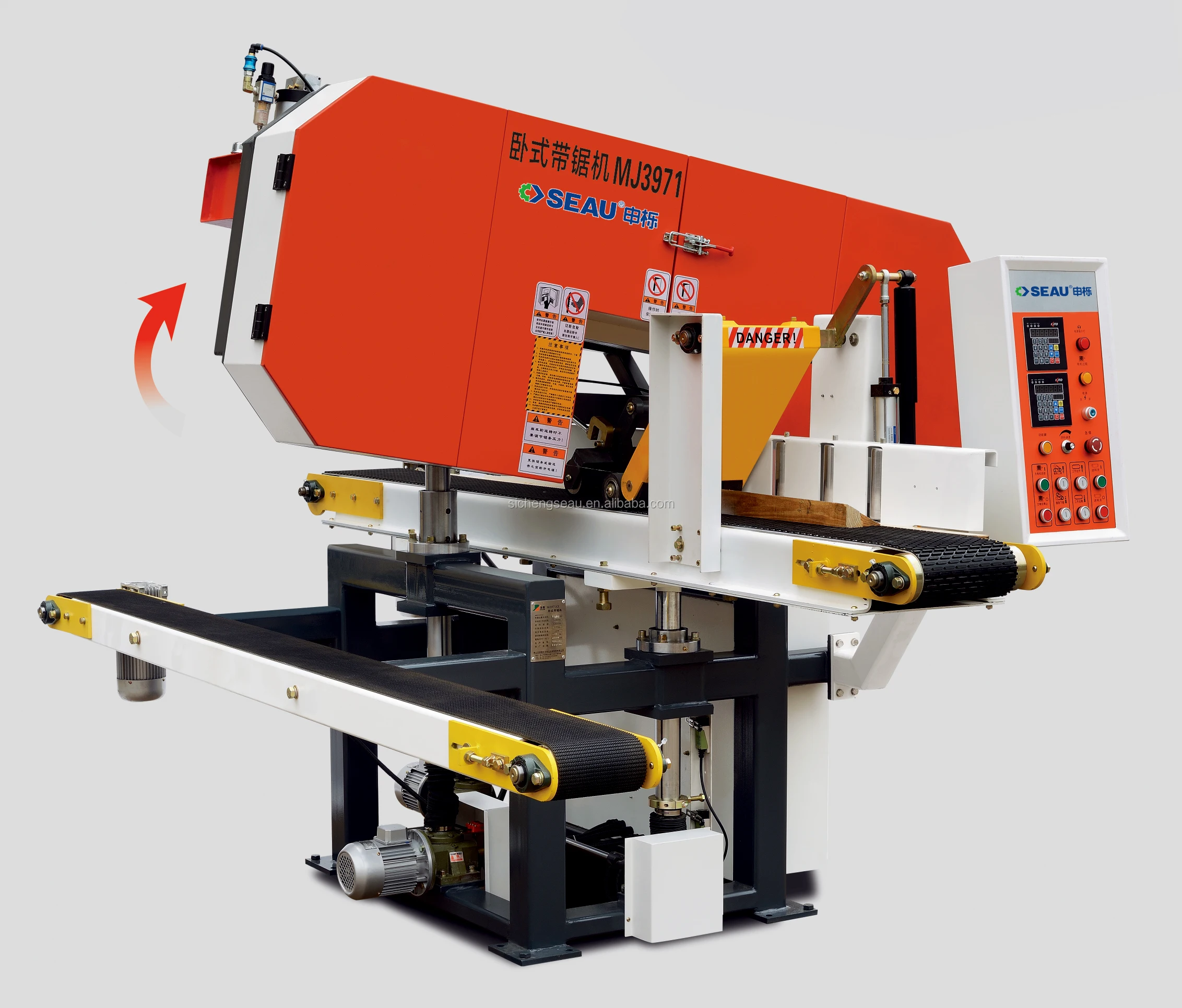 Mj3971x300 Automatic Wood Cutting Band Saw Band Resaw Horizontal Saw ...