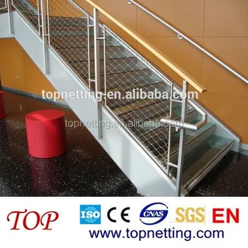 Stainless Steel Stair Safety Netting /wire Rope Net - Buy Stainless ...