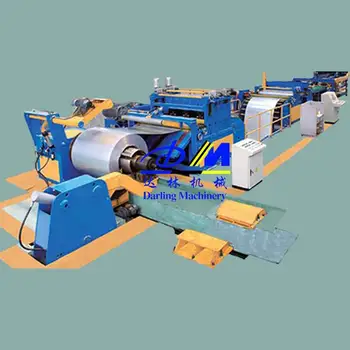 Steel Coil Uncoiling Leveling Cutting Stacking Machine Steel Sheet ...