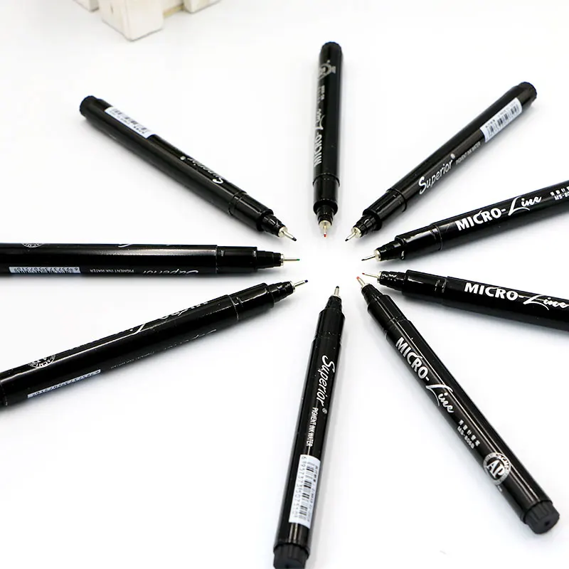 Bview Art Colored Microline Needle Ultra Fine Tip Pens