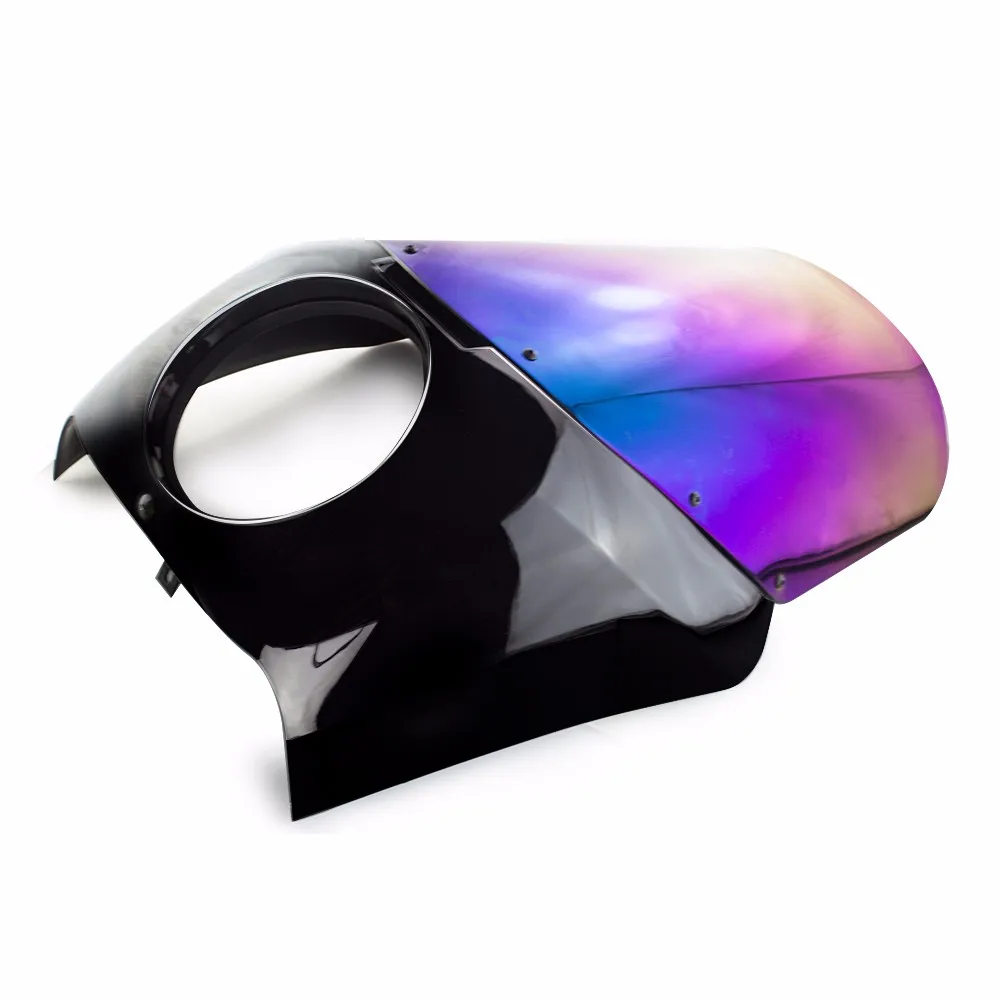 Motorcycle Front Dyna Iridescent Headlight Fairing Windshield For ...