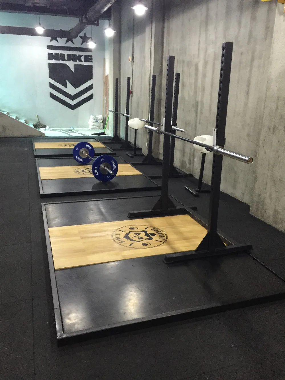 Professional Competition Weight Lifting Platform - Buy Wood Rubber ...