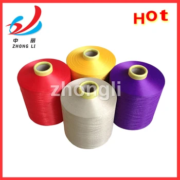 100% Polyester Textured Yarn Filament Yarn 75/36 150/48 300/96 Dope Dyed Colors Polyester Dty ...