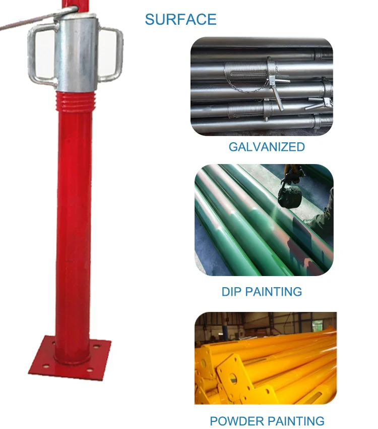 Steel Shoring Construction Props Screw Jack Used Building Materials ...