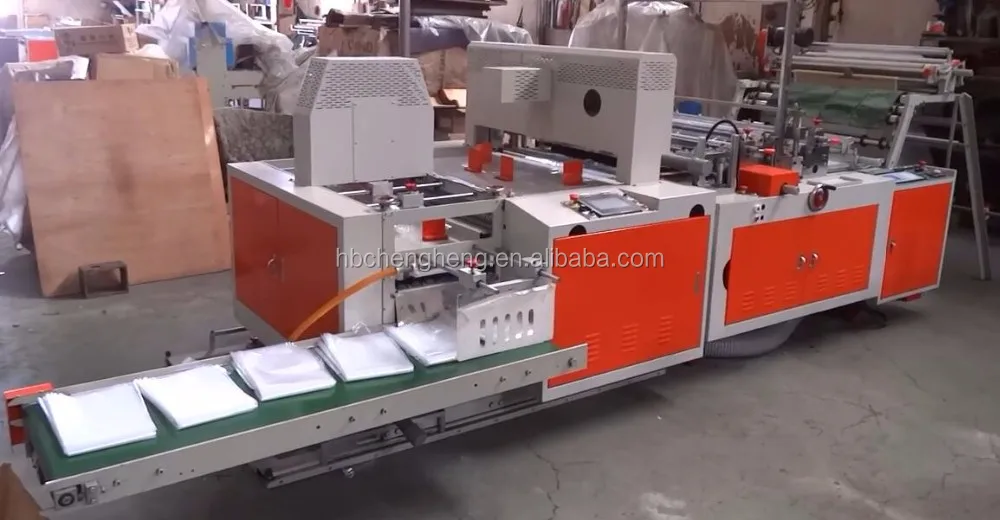 Full Automatic Folding Garbage Bag Making Machine - Buy Industrial Bag ...