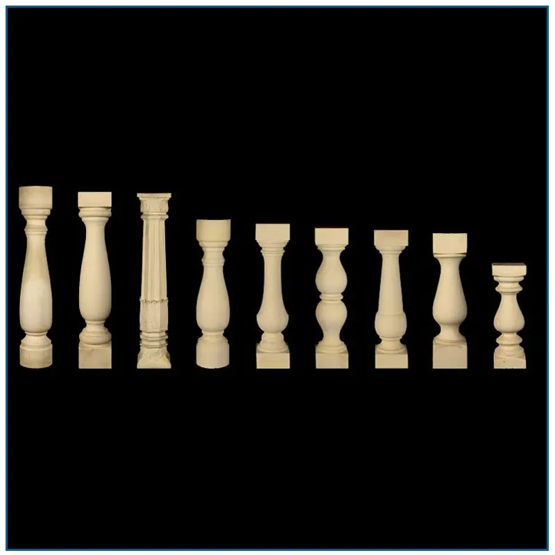 Hand Carving Natural White Stone Balcony Baluster Railing