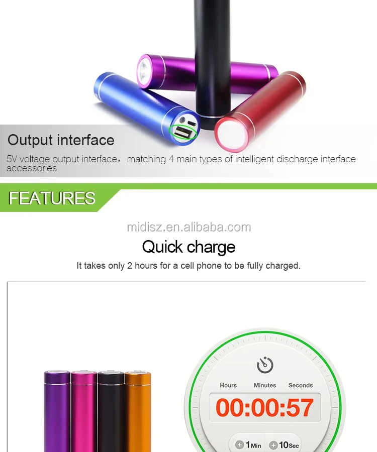 2600mah Mini Powerbank,2021 New Promotional Gift Consumer Electronics ...