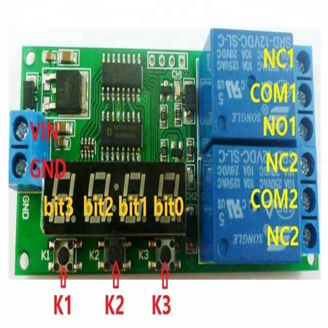 12V 2 Channel Timer Switch Control Motor - Reliable & Efficient