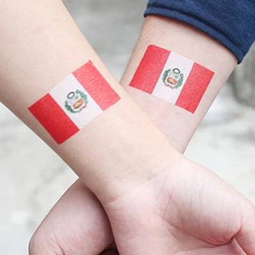Peruvian Flag Tattoos
