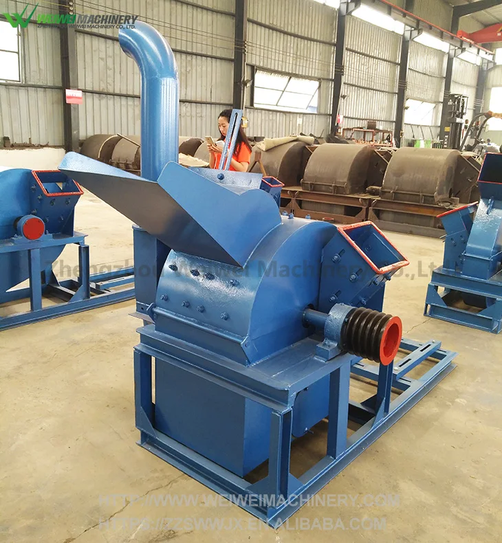 Weiwei Machine Firewood Processor Wood Hammer Mill 2-3t Capacity ...
