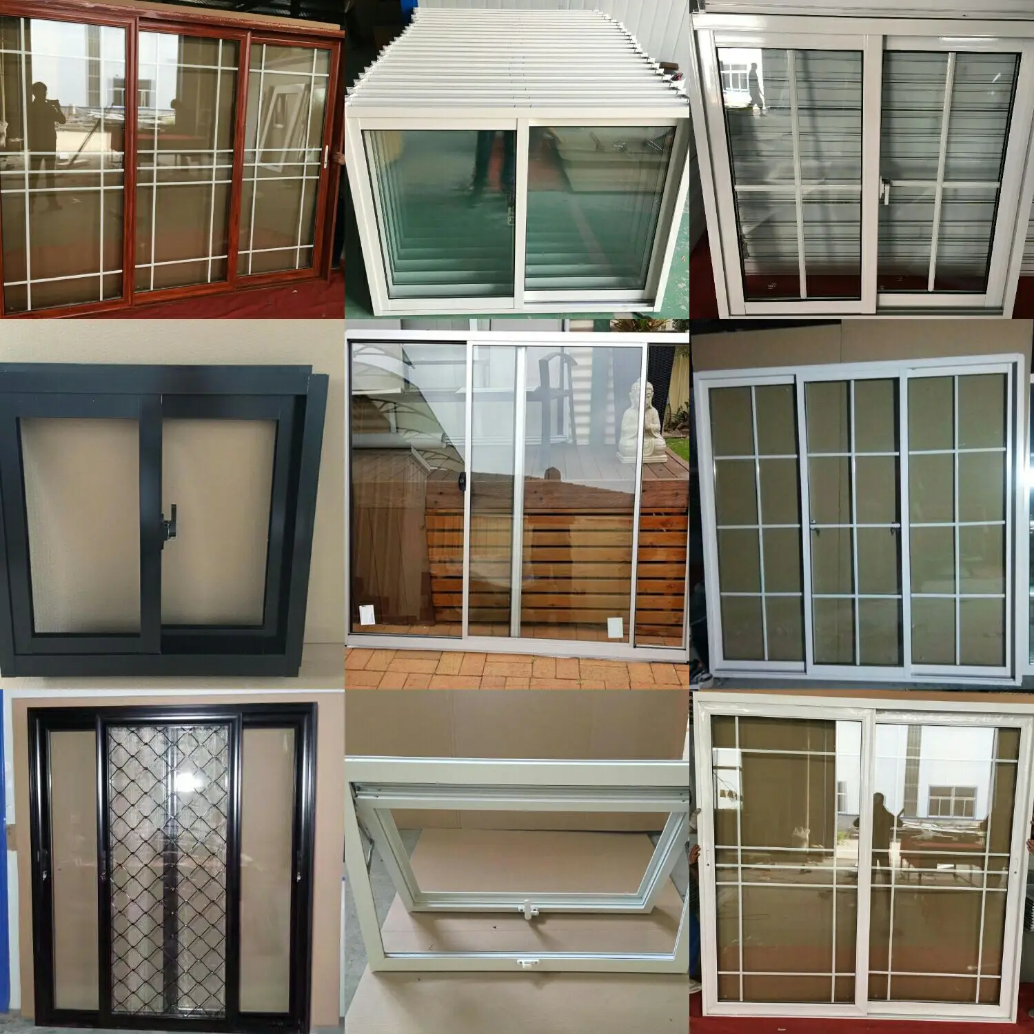 Single Pane Horizontal Storm Custom Color Sliding Glass Aluminum ...