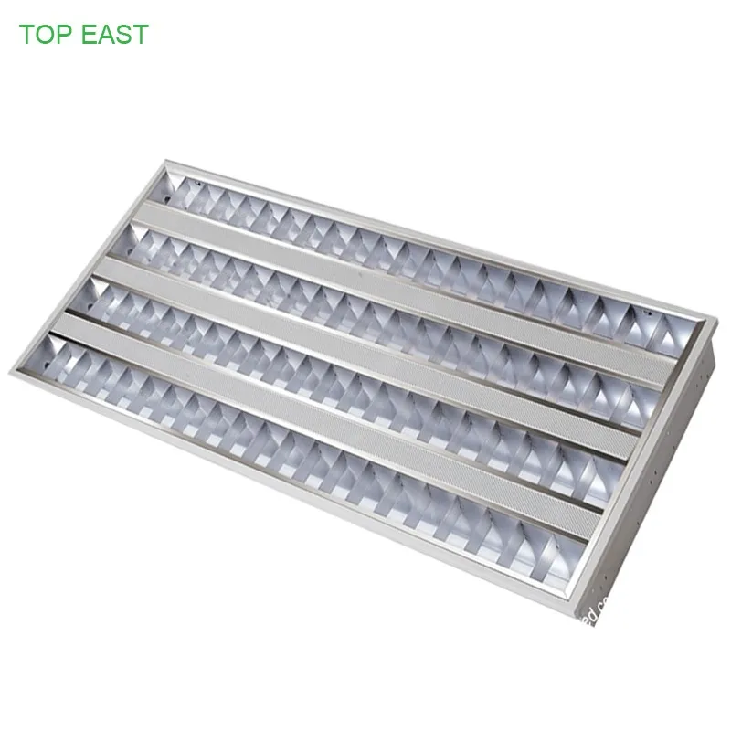 4*36w Led Louver Light Fixture Specilly For T5 Led Fluorescent Tube ...