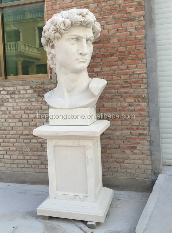 White Marble David Head Sculpture,David Bust Statue - Buy David Head ...