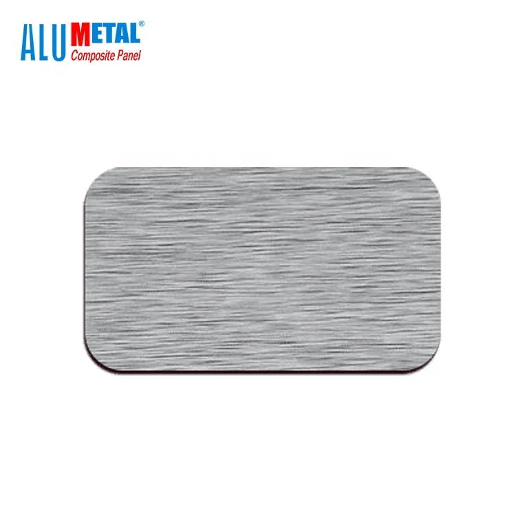 Silver Brushed Aluminum Composite Panels - Durable & Stylish