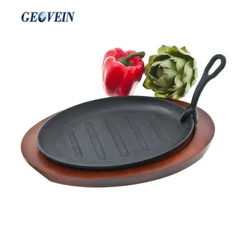 Classic Cast Iron Restaurant Beef Steak Dinner Plate - Buy Dinner ...