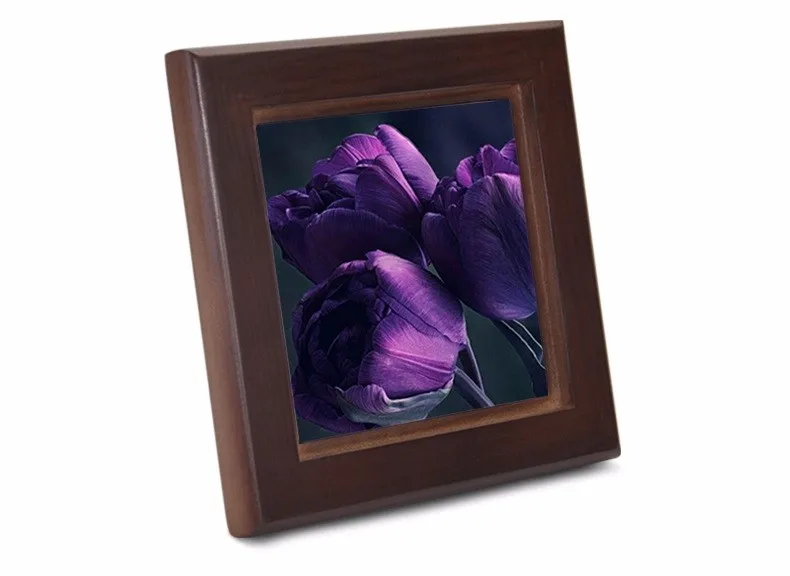 Personalized Tile With Wooden Frame,Blank For Sublimation Printing ...