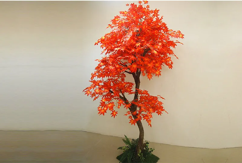 Hot Selling Decorative Japanese Artificial Red Maple Tree With Durable ...