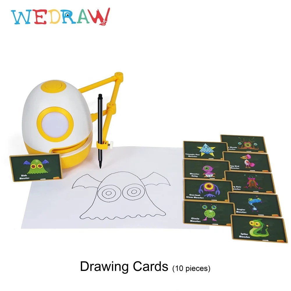 New Product Wedraw Eggy Drawing Educational Robot For Kids Art And ...