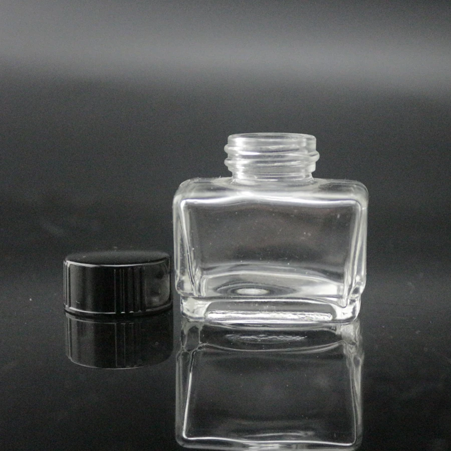 High Quality 15ml With Emboss Logo Square Empty Glass Ink Bottle - Buy ...