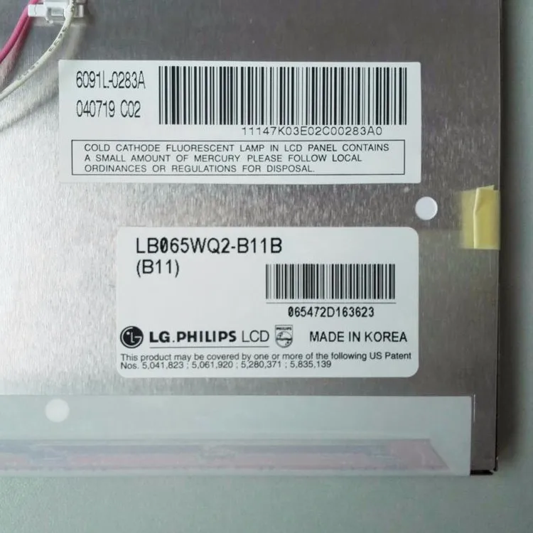 Fpc Interface Orginal Lg Lcd Panel 6.5 Inch Tft Lcd Display Lb065wq2 ...