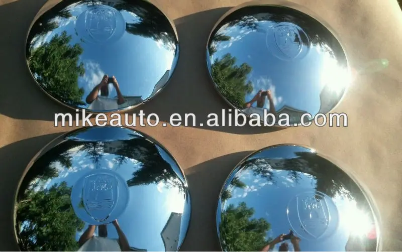 MIKE AUTO 4PCS Stainless Steel Baby Moon Hubcaps for VW Beetle